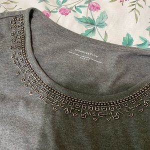 Charter Club | Tops | Nwt Charter Club Embellished Top | Poshmark
